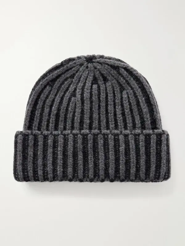 MFPEN Stage Ribbed Wool Beanie - Black