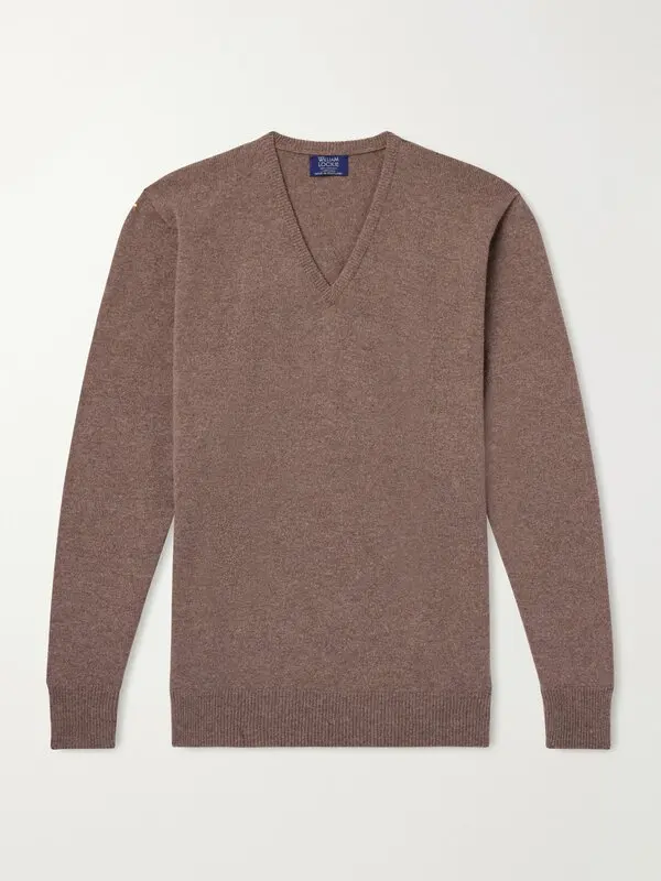 William Lockie V-neck Wool Sweater