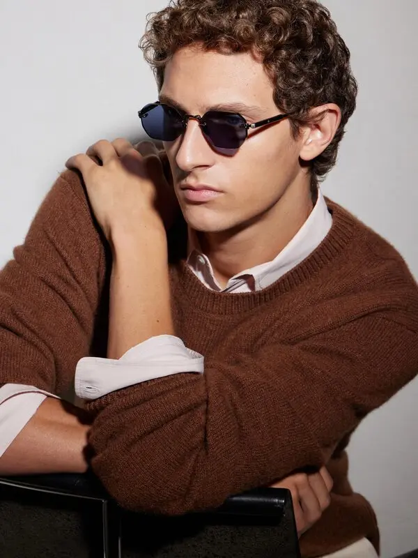 SATO Terebellum Ii Titanium Round-frame Sunglasses - Silver
