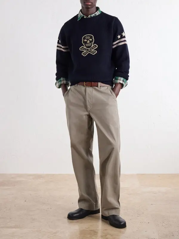 Ralph Lauren Appliquéd Wool Sweater