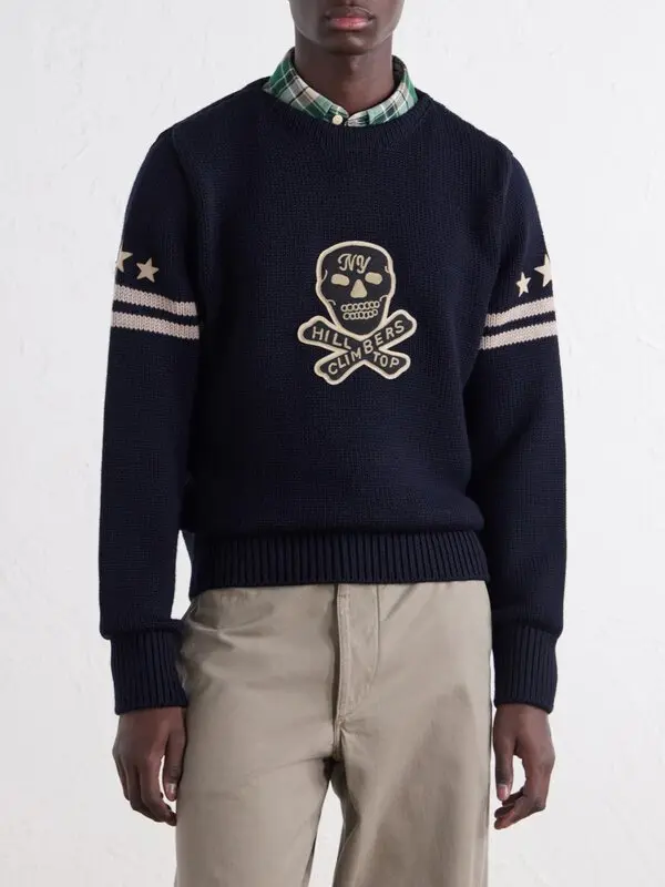 Ralph Lauren Appliquéd Wool Sweater