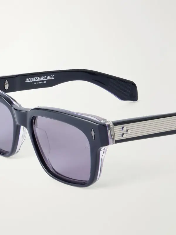 JACQUES MARIE MAGE Molino Square-frame Acetate Sunglasses - Blue