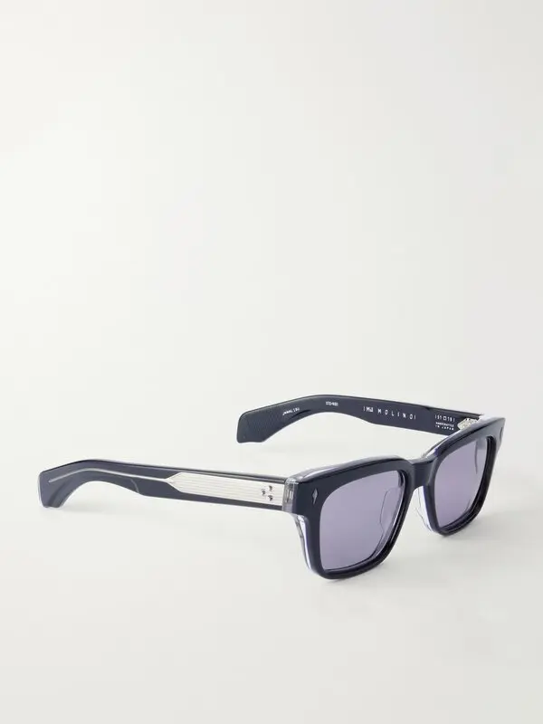 JACQUES MARIE MAGE Molino Square-frame Acetate Sunglasses - Blue