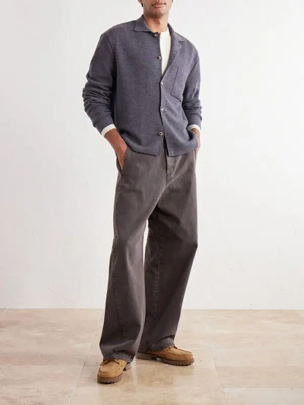 De Bonne Facture Milano Stitch Merino Wool Cardigan
