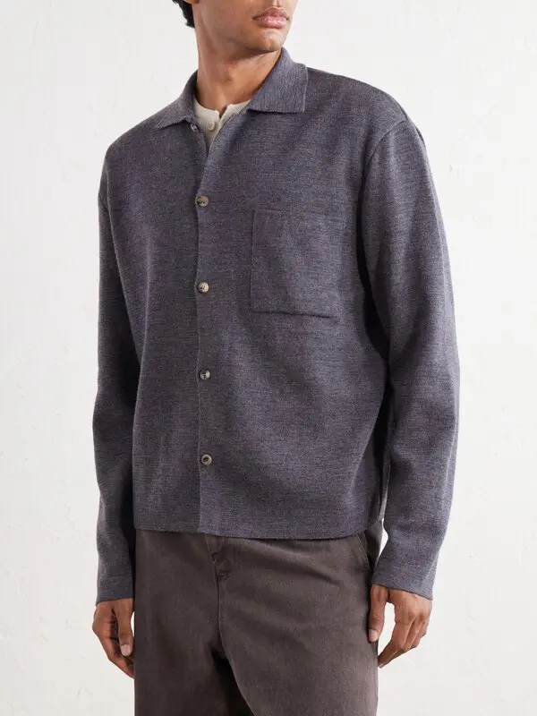 De Bonne Facture Milano Stitch Merino Wool Cardigan
