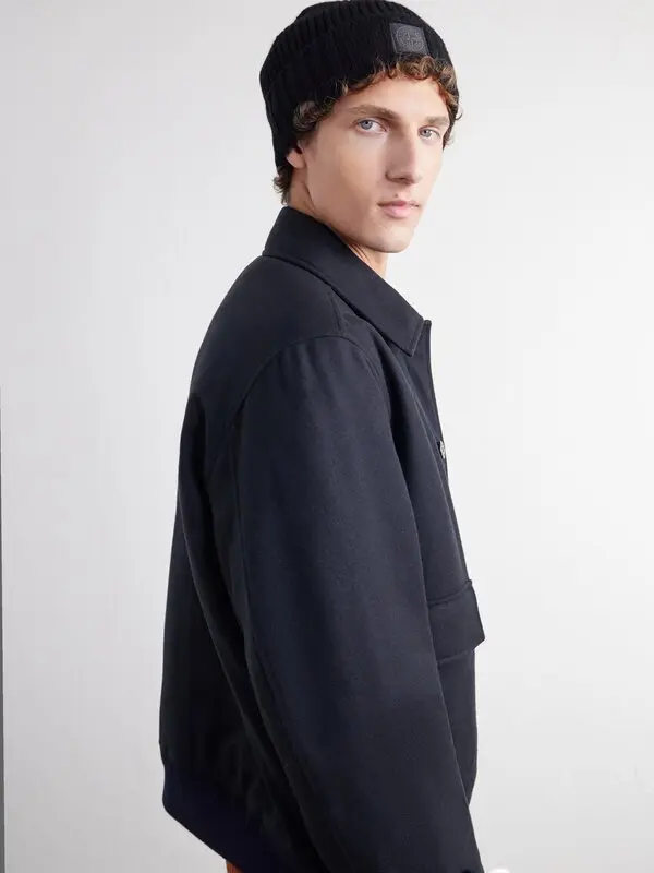 Stone Island Ghost Ribbed Cashmere Beanie
