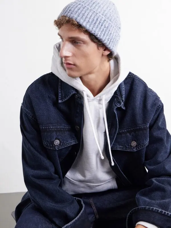 Inis Meáin Ribbed Cashmere Beanie