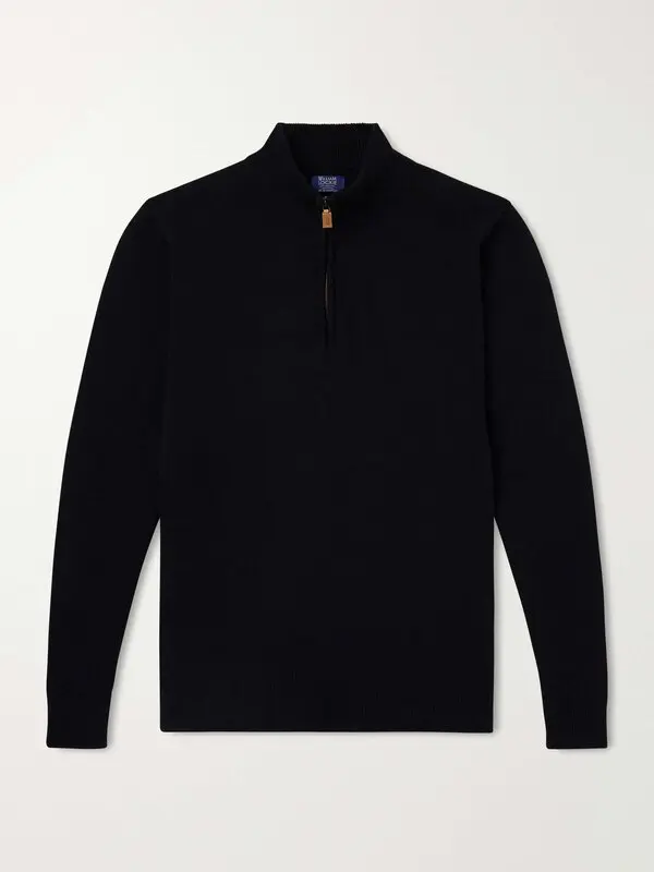 William Lockie Wool Half-zip Sweater