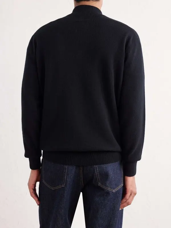 William Lockie Wool Half-zip Sweater
