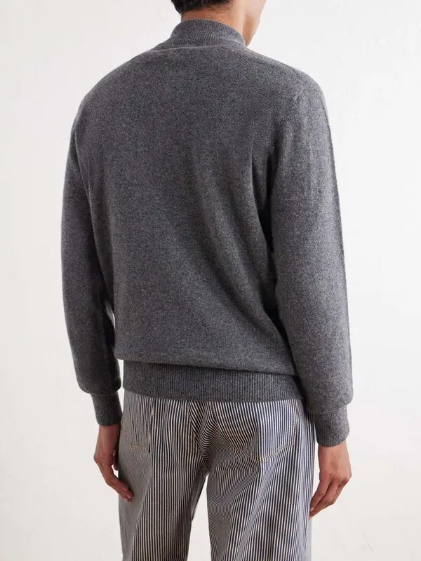 William Lockie Wool Half-zip Sweater