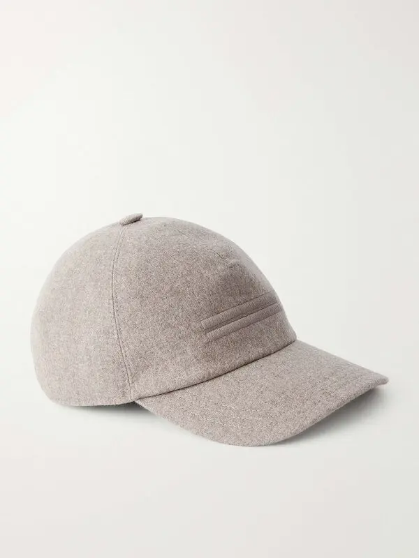 Zegna Oasi Logo-embellished Cashmere Baseball Cap