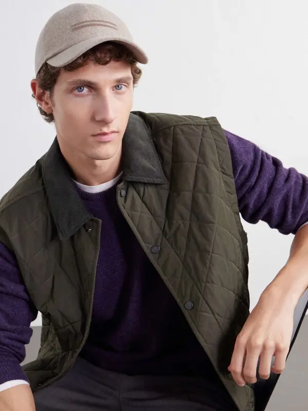 Zegna Oasi Logo-embellished Cashmere Baseball Cap