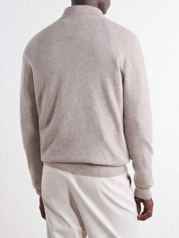 William Lockie Wool Half-zip Sweater