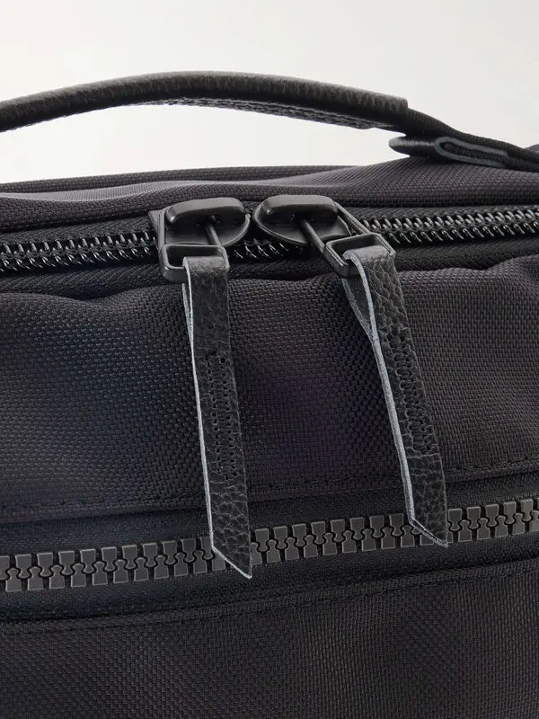 MASTER-PIECE CO Rise Leather And Canvas-trimmed Cordura® Mastertex Backpack