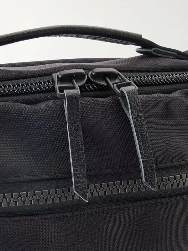 MASTER-PIECE CO Rise Leather And Canvas-trimmed Cordura® Mastertex Backpack - Black