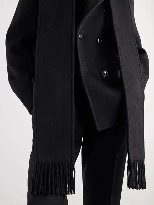 TOTEME Scarf-detailed Wool Peacot