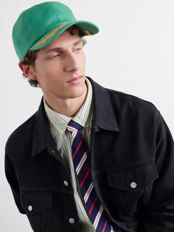 Visvim Excelsior Ii Embroidered Cotton-canvas Cap