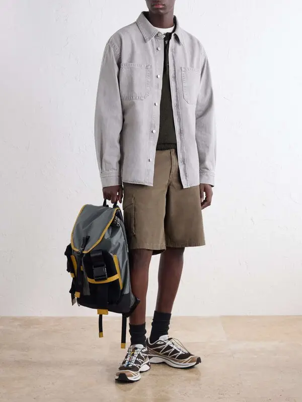 MASTER-PIECE CO Leather And Suede-trimmed Cordura® Mastertex Backpack