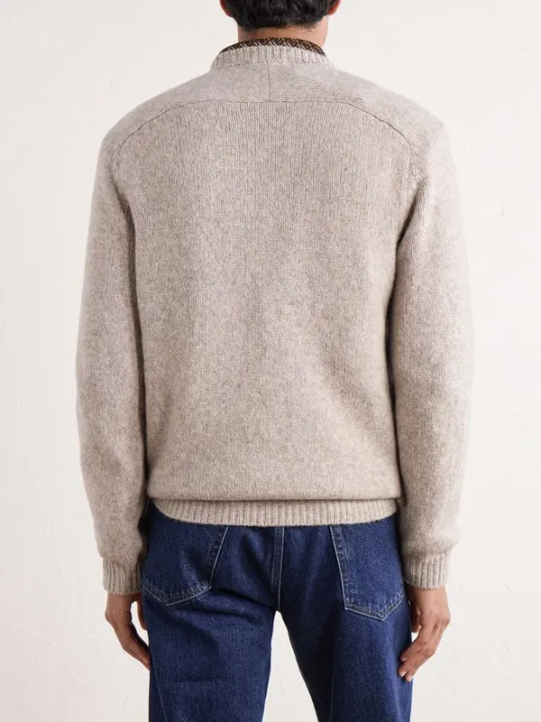 Thom Sweeney Wool-blend Sweater