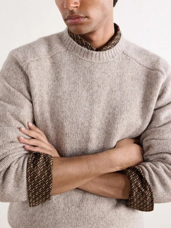 Thom Sweeney Wool-blend Sweater