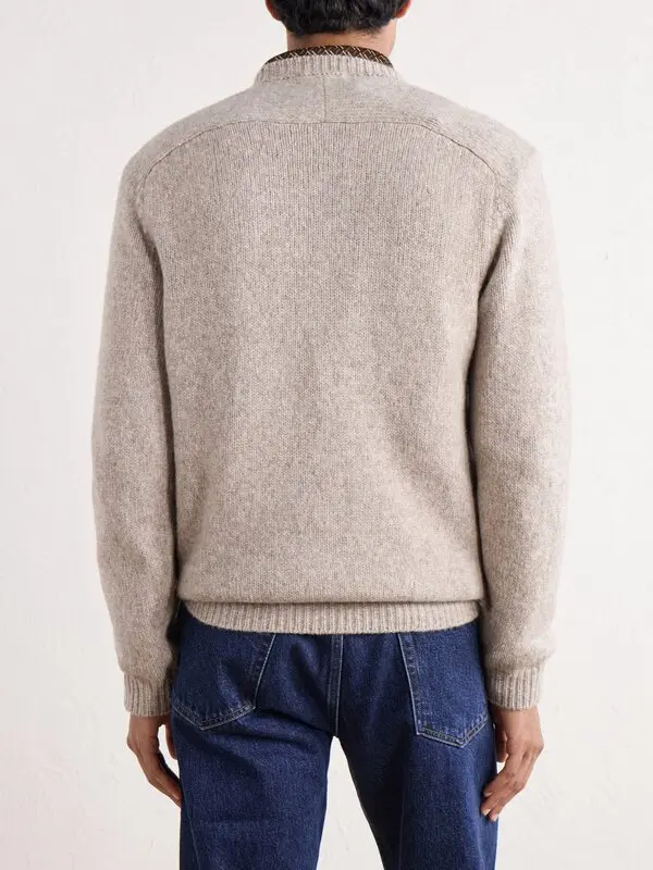 Thom Sweeney Wool-blend Sweater