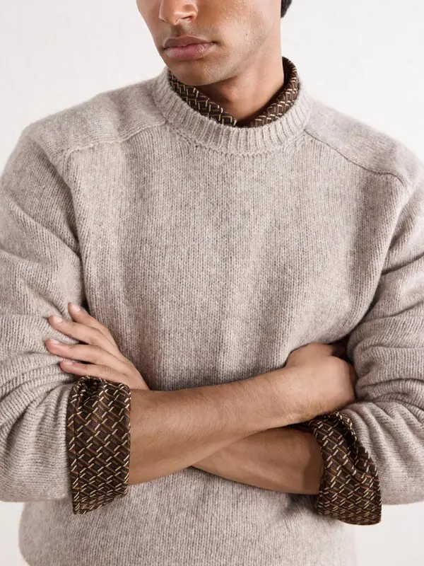 Thom Sweeney Wool-blend Sweater