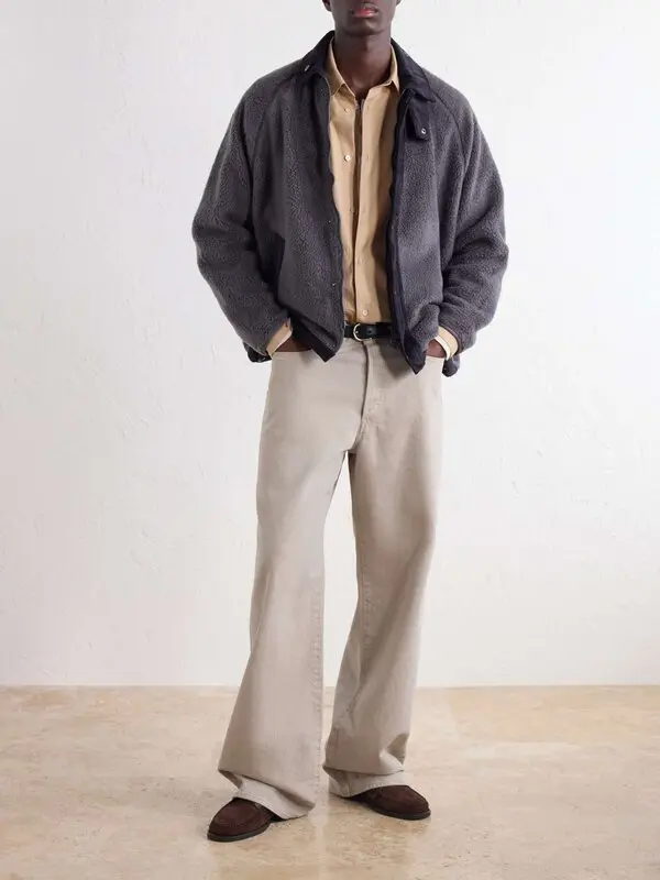 Barbour Transporter Corduroy-trimmed Fleece Jacket