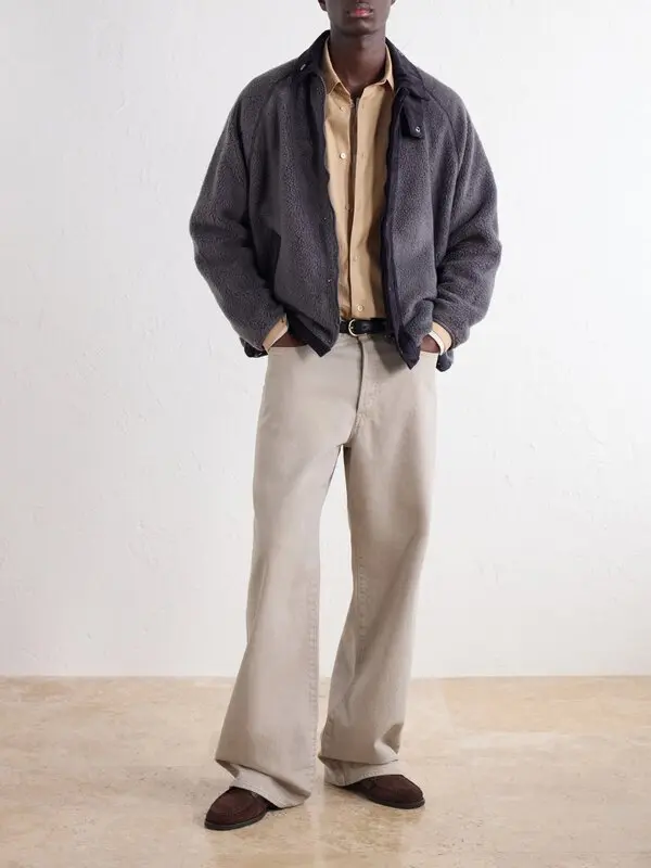 Barbour Transporter Corduroy-trimmed Fleece Jacket