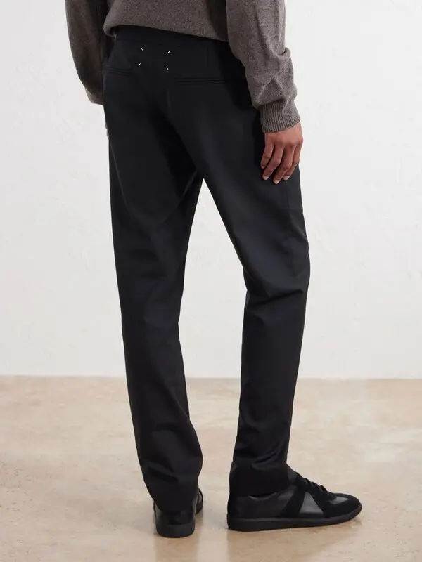 MAISON MARGIELA Straight-leg Drawstring Virgin Wool Trousers