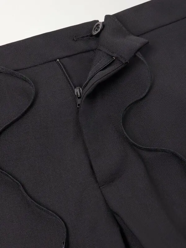 MAISON MARGIELA Straight-leg Drawstring Virgin Wool Trousers