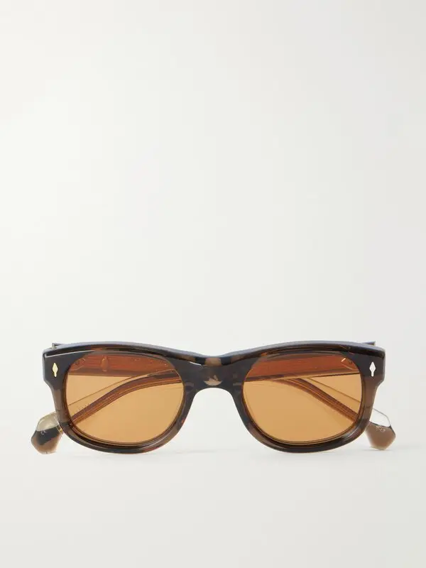 JACQUES MARIE MAGE Amilcar D-frame Acetate Sunglasses - Brown