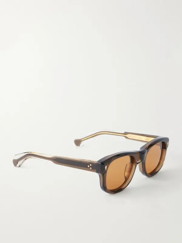 JACQUES MARIE MAGE Amilcar D-frame Acetate Sunglasses - Brown