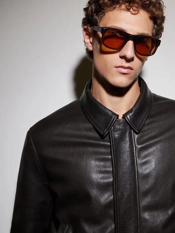 JACQUES MARIE MAGE Amilcar D-frame Acetate Sunglasses - Brown