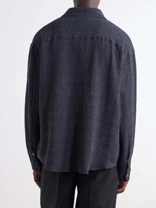 MFPEN Vacation Checked Seersucker Shirt