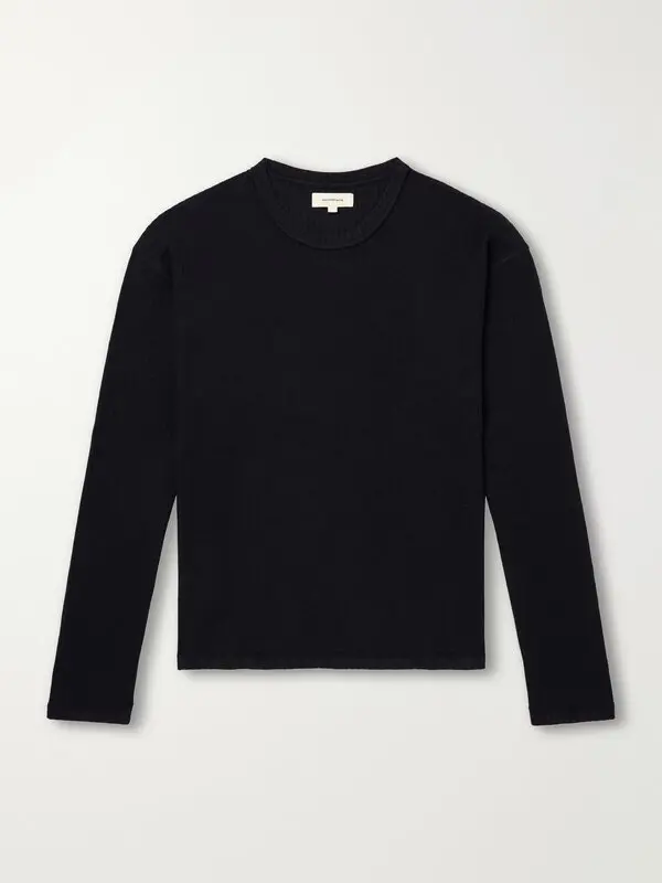 MFPEN Ribbed Organic Cotton Sweater - Black