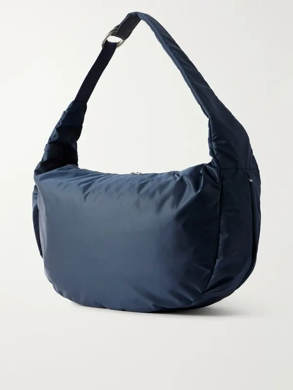 MASTER-PIECE CO Ark Leather-trimmed Satin Shoulder Bag