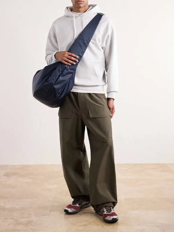 MASTER-PIECE CO Ark Leather-trimmed Shell Shoulder Bag