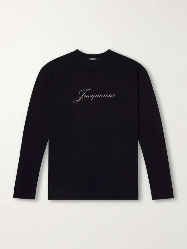 Jacquemus Logo-printed Cotton And Hemp-blend Jersey T-shirt