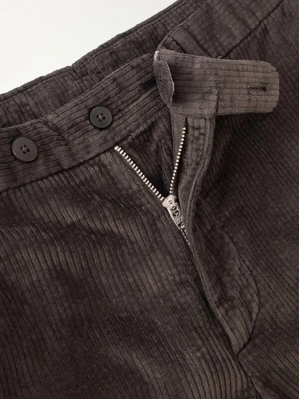 Thom Sweeney Straight-leg Cotton-blend Corduroy Chinos
