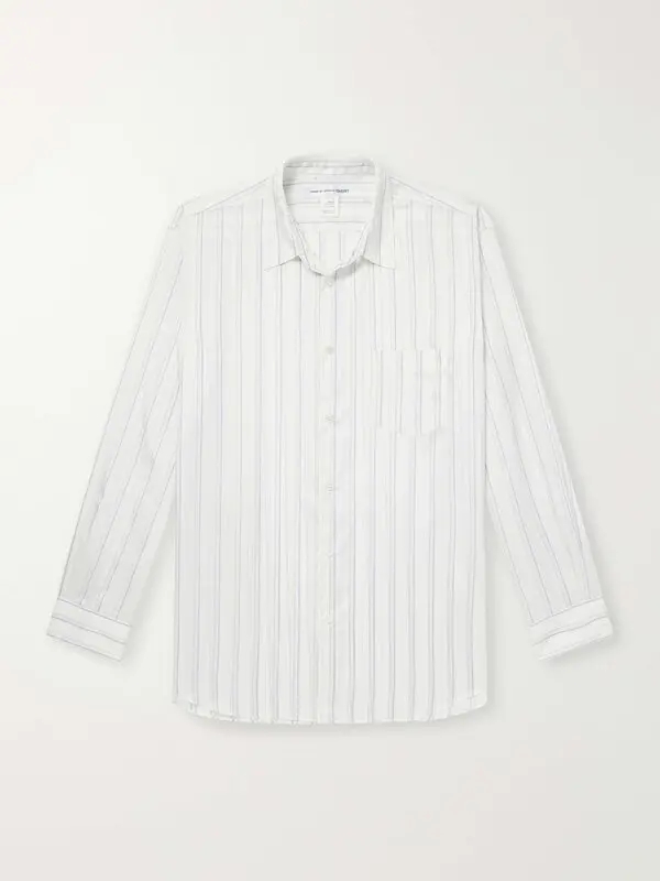 Comme Des Garçons Striped Satin Shirt
