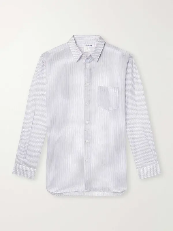 Comme Des Garçons Striped Satin Shirt