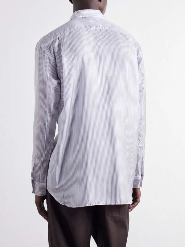 Comme Des Garçons Striped Satin Shirt