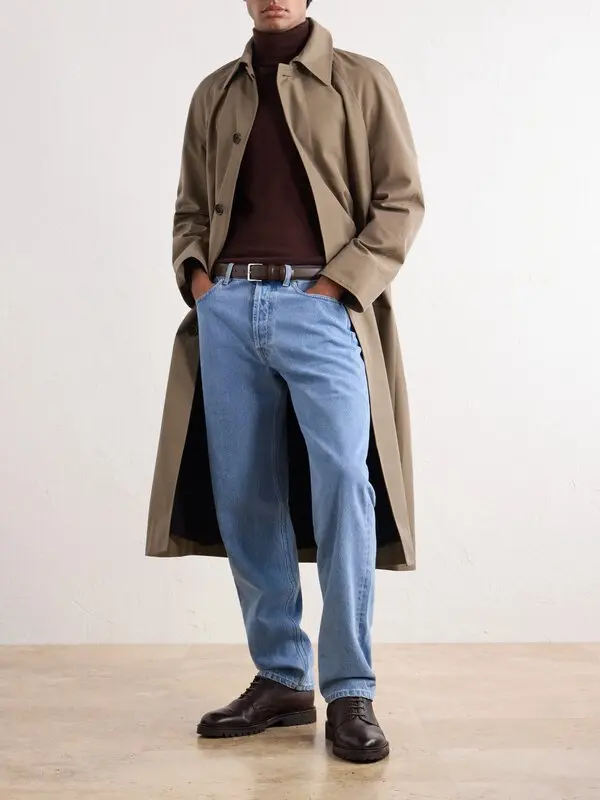 Thom Sweeney Easy Fit Straight-leg Jeans