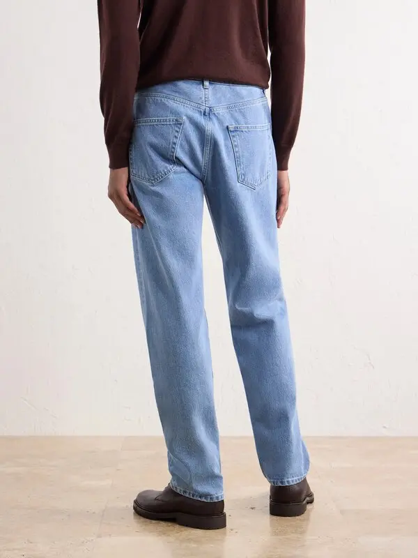 Thom Sweeney Easy Fit Straight-leg Jeans