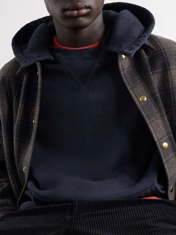 A.PRESSE Cotton-jersey Hoodie