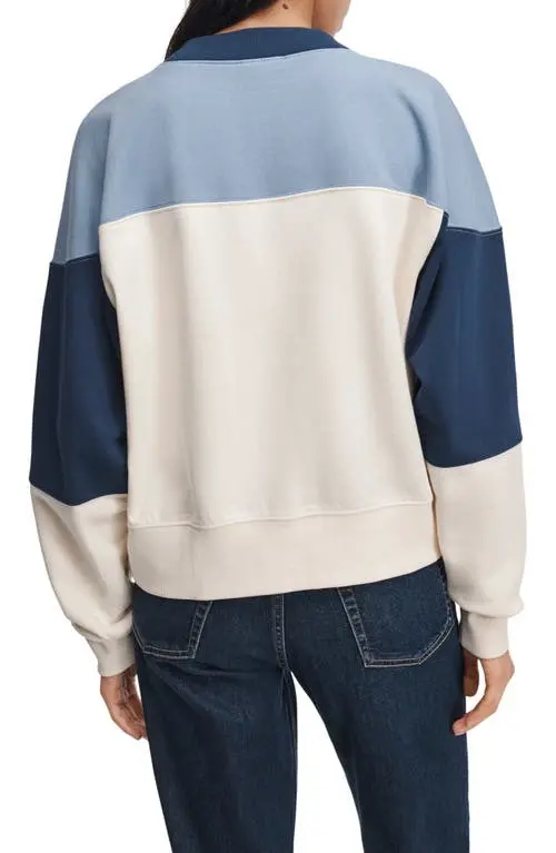 Rag & Bone The Everyday Terry Sweatshirt - Blue Multi