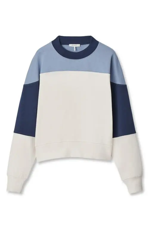 Rag & Bone The Everyday Terry Sweatshirt - Blue Multi