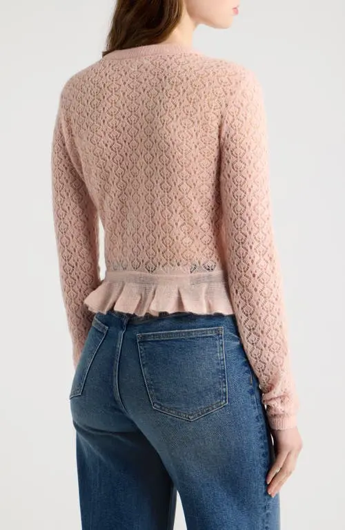 LoveShackFancy Galle Bow Cardigan