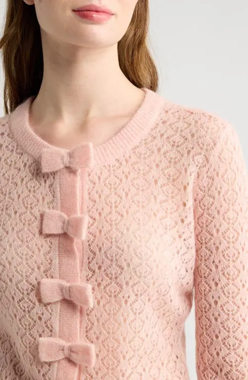 LoveShackFancy Galle Bow Cardigan