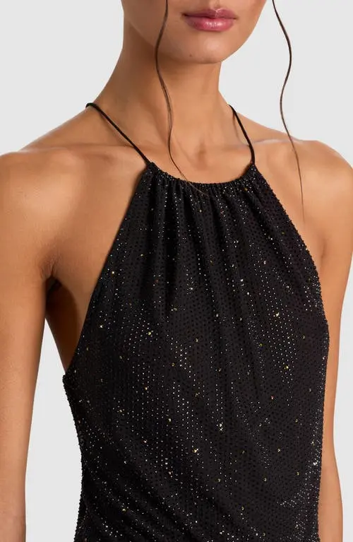 Alice + Olivia Zumi Embellished Halter Top